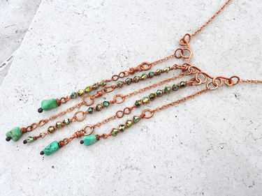 Crystal Tendril Necklace | Maximalist Statement Necklace – The Subtle Parts
